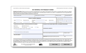WIC Referral Forms and Education Materials – WIC